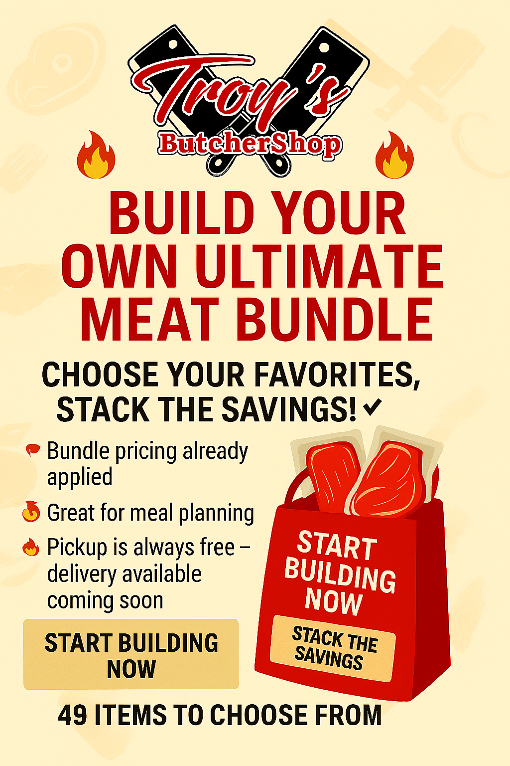 Ultimate Build Your Own Meat Bundle Option – Troys Butcher Shop